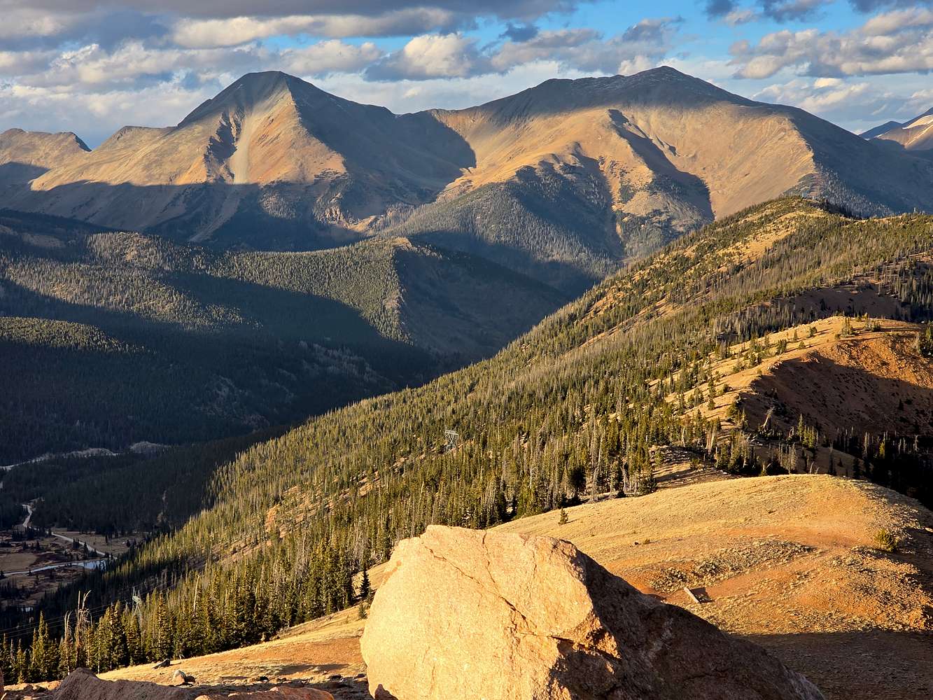 View from Mornarch Ridge looking at Mount Aetna and Taylor Mountain ...