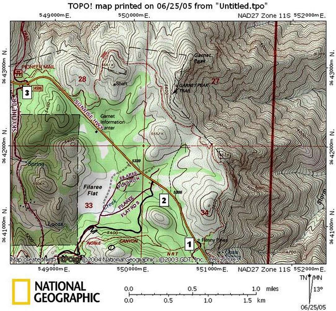 Garnet Peak Map. The three... : Photos, Diagrams & Topos : SummitPost