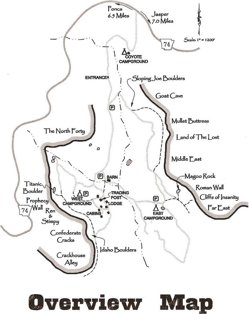 Overview Map of HCR : Photos, Diagrams & Topos : SummitPost