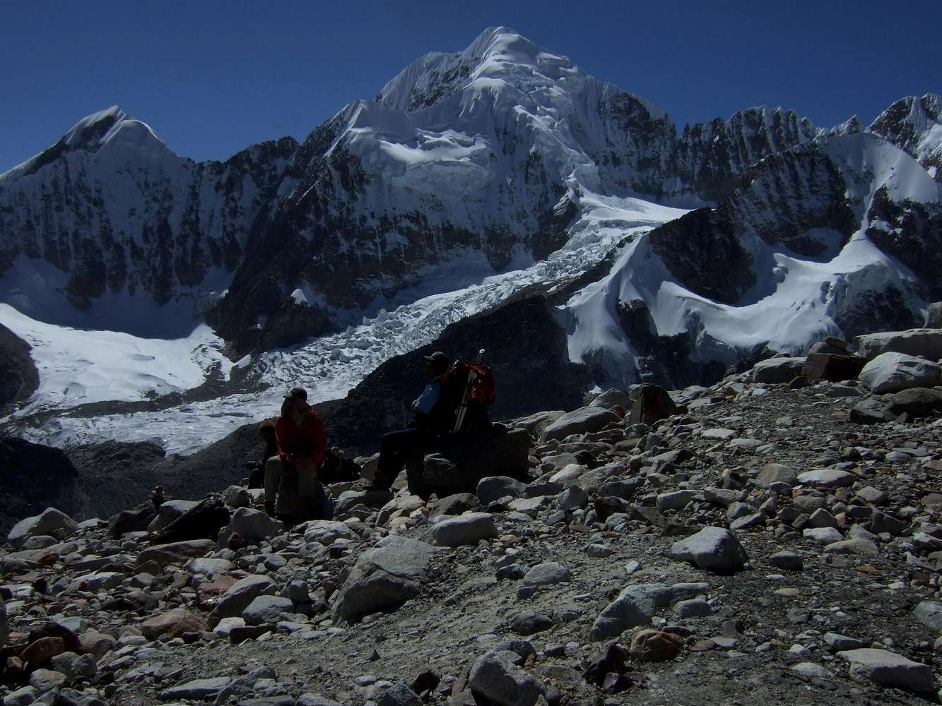 Illampu from Ancohuma approach : Photos, Diagrams & Topos : SummitPost