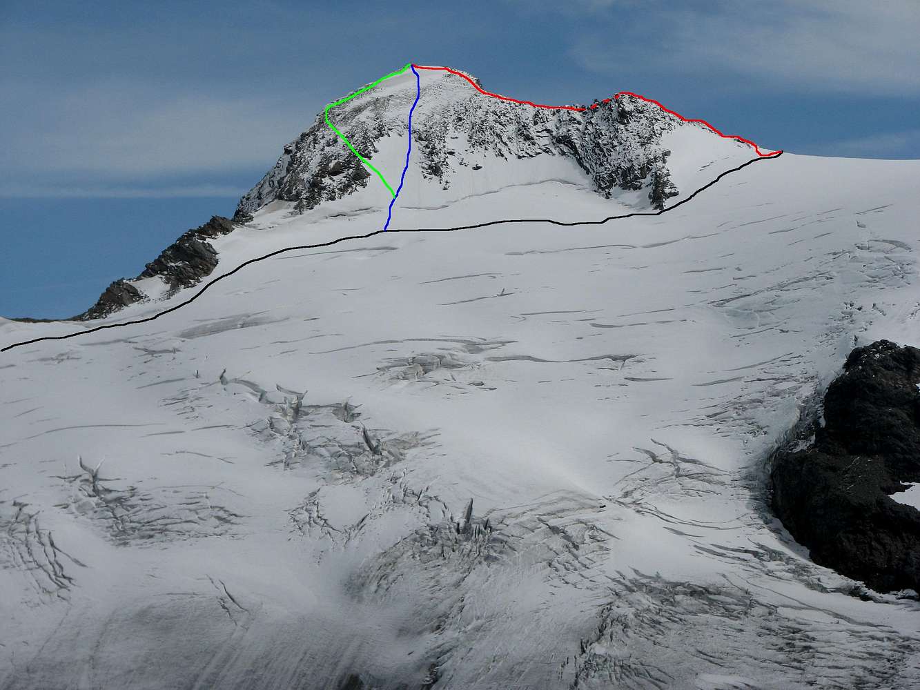 Grosser Geiger, south routes. : Photos, Diagrams & Topos : SummitPost
