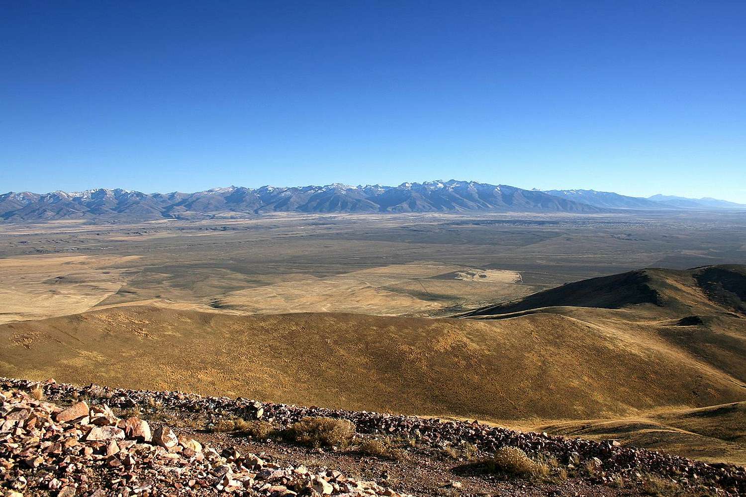 Ruby Mountains from Elko Mountain summit : Photos, Diagrams & Topos ...
