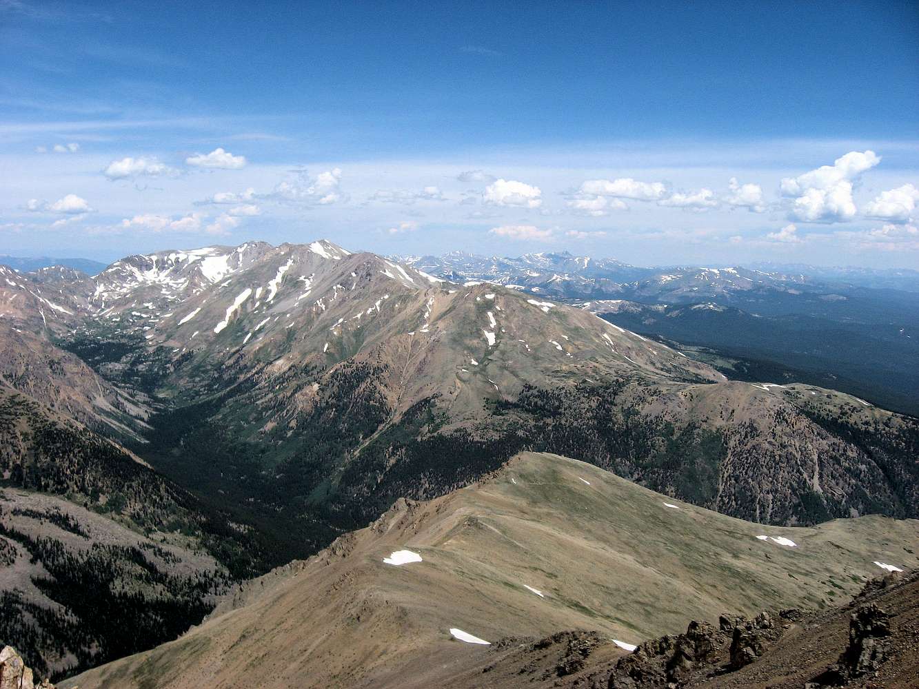 Mt. Massive taken from the top of Mt. Elbert : Photos, Diagrams & Topos ...