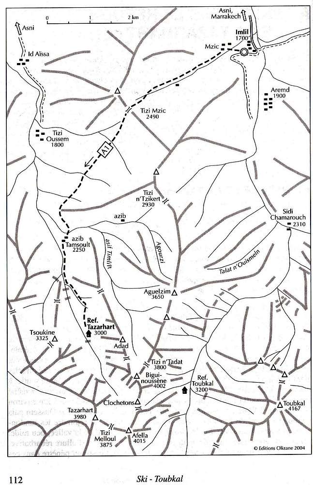 Map : from Imlil to Tazaghart : Photos, Diagrams & Topos : SummitPost