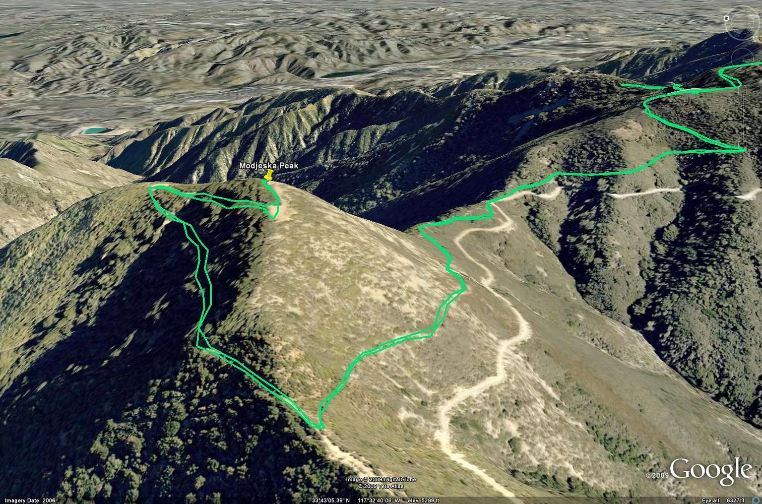 Santiago and Modjeska Peak - Google Earth Part 5 : Photos, Diagrams ...