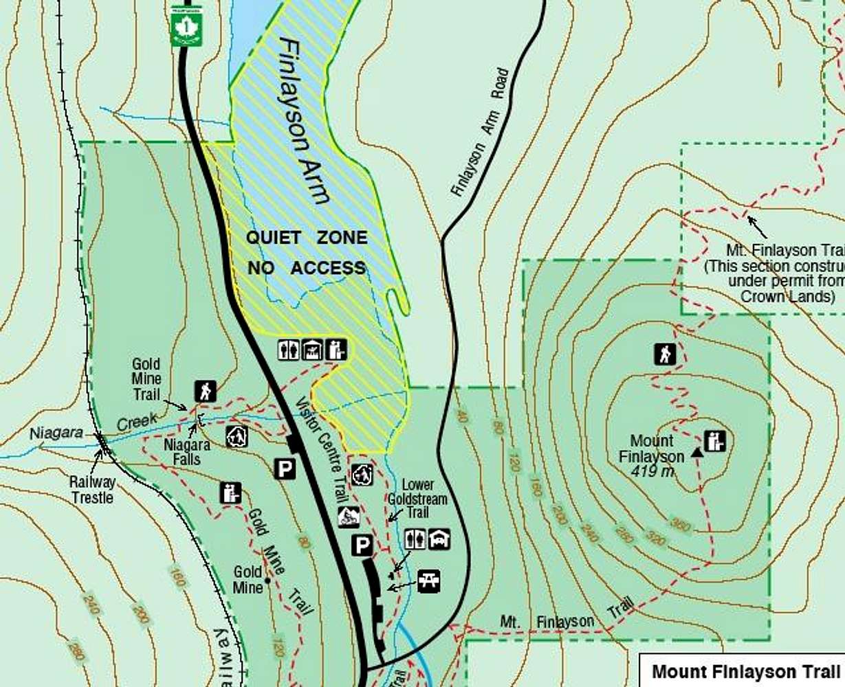 Map of Goldstream Provincial... : Photos, Diagrams & Topos : SummitPost