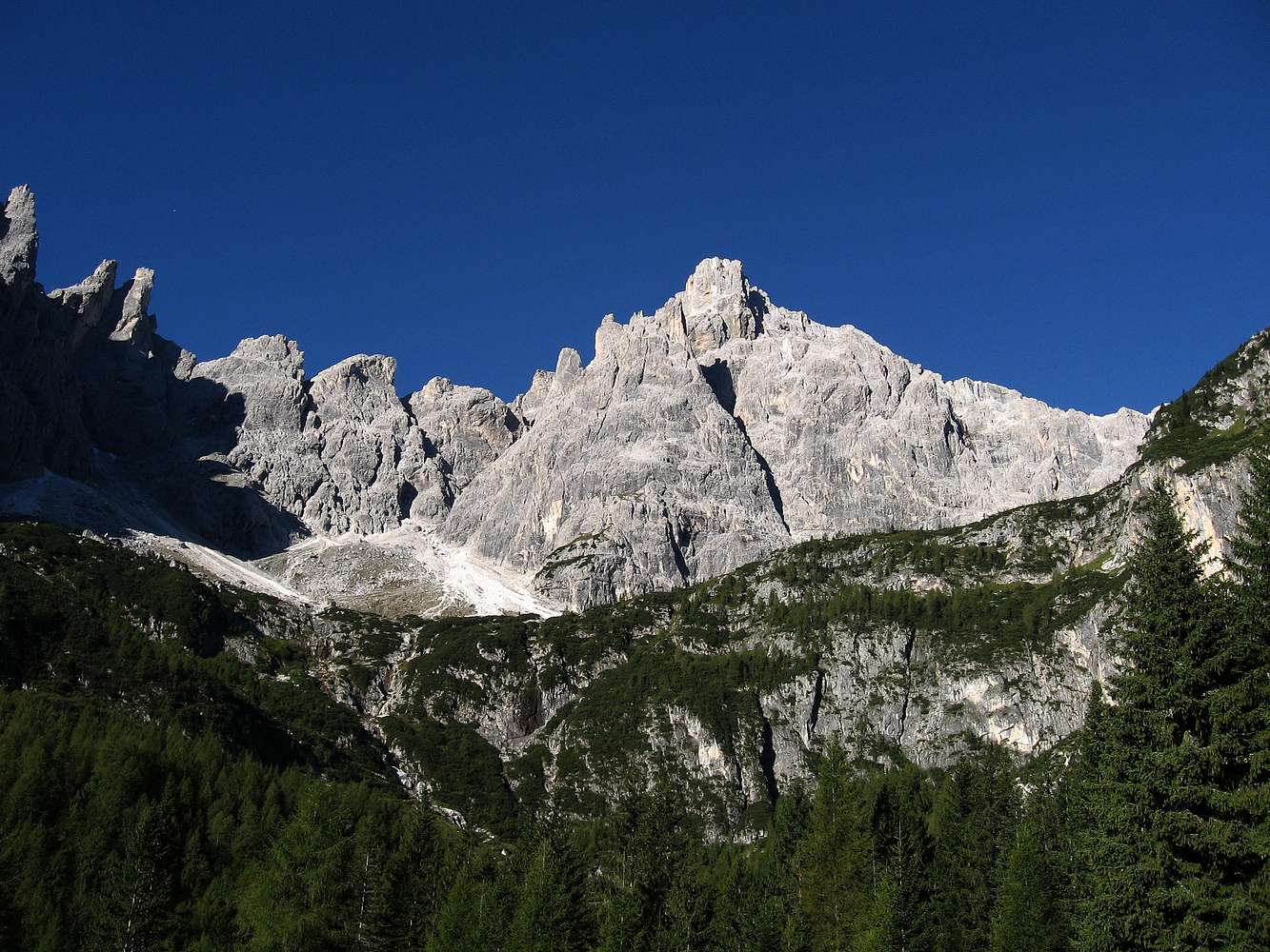 Monte Popera seen from Vallon Popera. : Photos, Diagrams & Topos ...