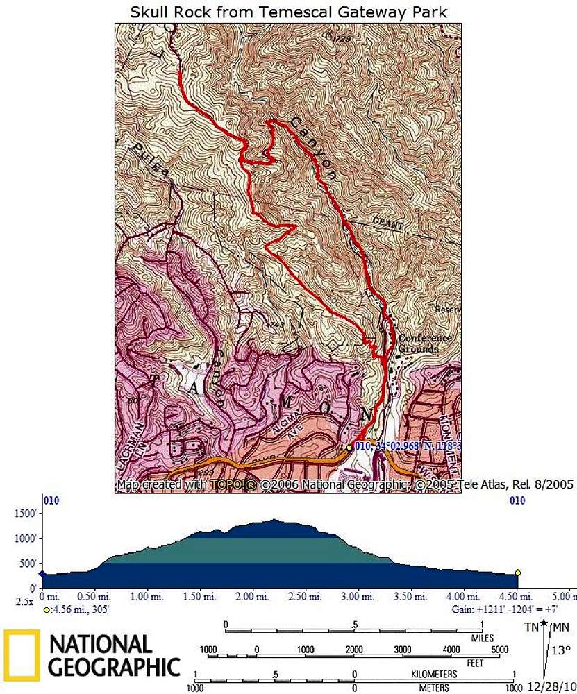 Temescal Ridge/Canyon Loop : Photos, Diagrams & Topos : SummitPost