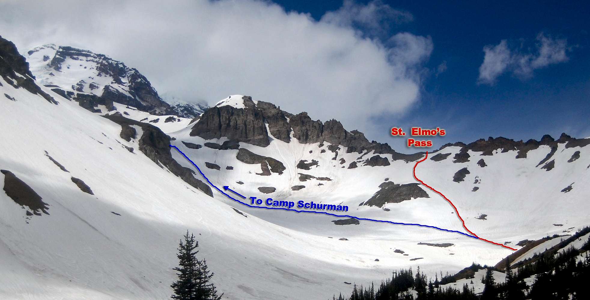 St Elmo's Pass : Photos, Diagrams & Topos : SummitPost