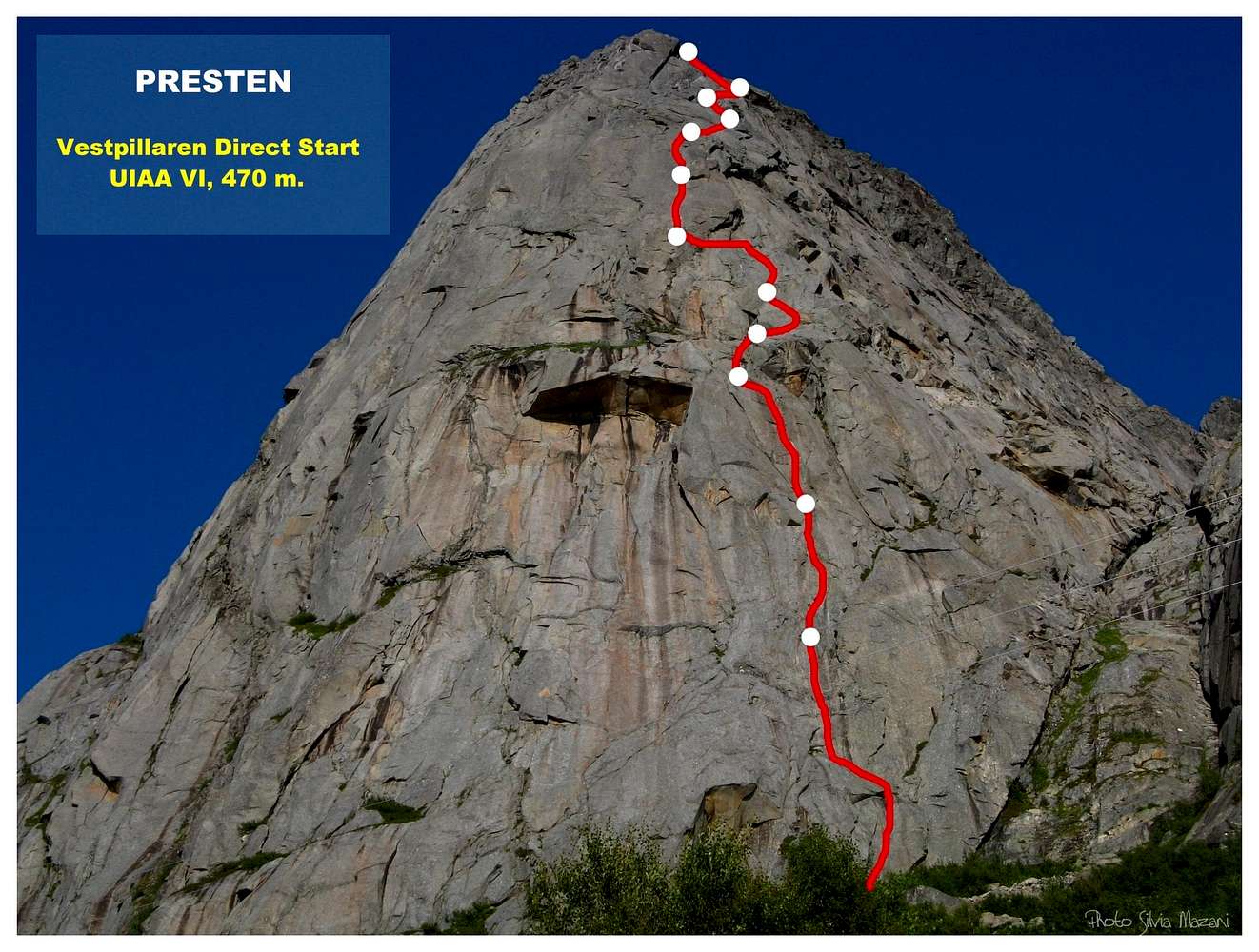 Vestpillaren Direct Start topo, Presten : Photos, Diagrams & Topos ...