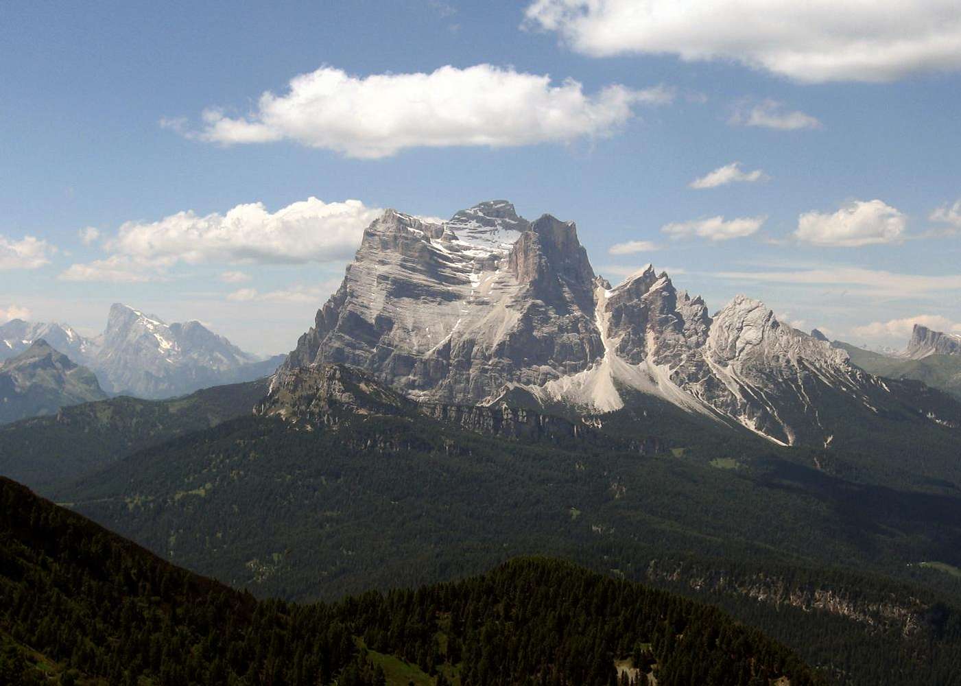 Monte Pelmo seen from Monte Rite : Photos, Diagrams & Topos : SummitPost