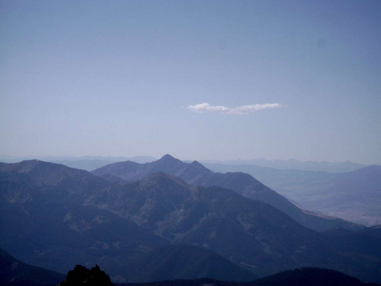 Emigrant Peak-Viewed from the summit of Mt Cowen : Photos, Diagrams ...