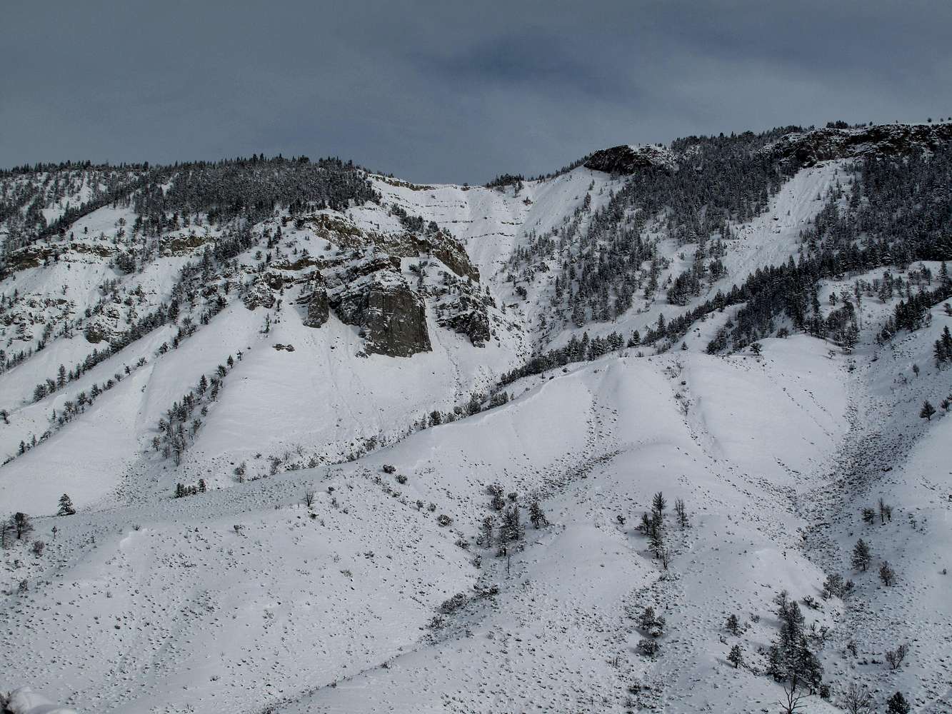 Mount Everts, winter 2012-Yellowstone National Park : Photos, Diagrams ...