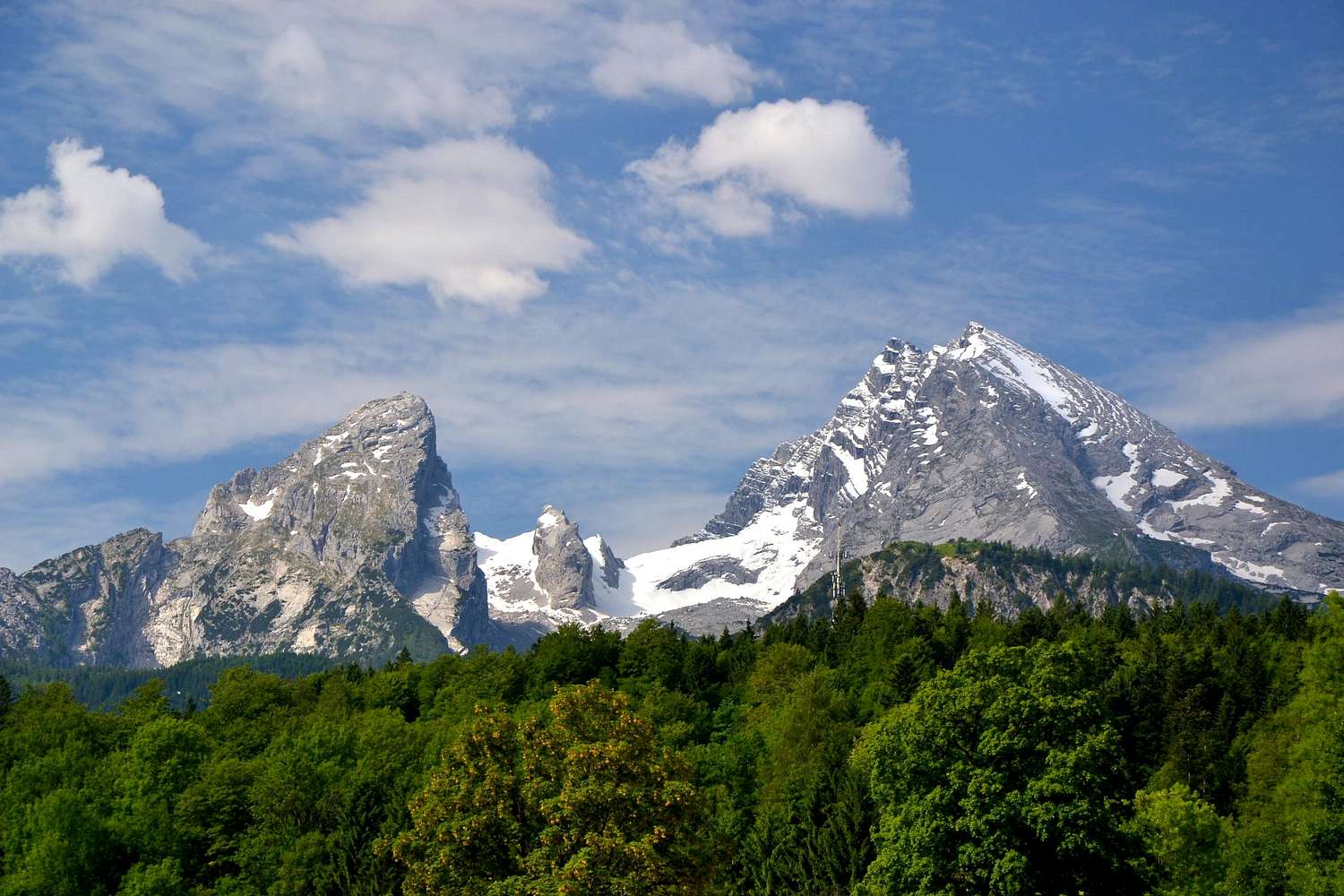 The Watzmann group seen from the north : Photos, Diagrams & Topos ...