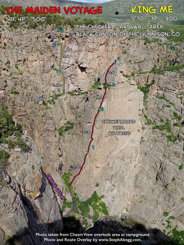 Route Overlay for Maiden Voyage : Photos, Diagrams & Topos : SummitPost