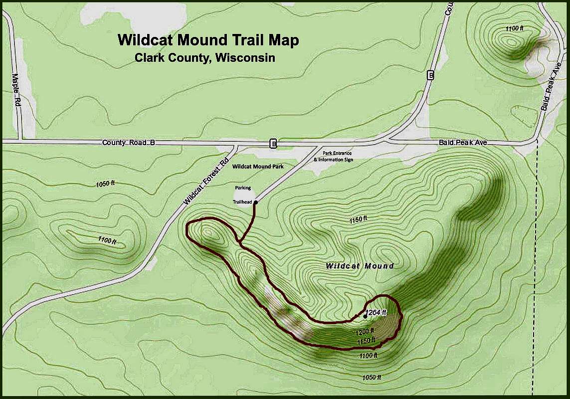 Wildcat Mound Trail Map : Photos, Diagrams & Topos : SummitPost