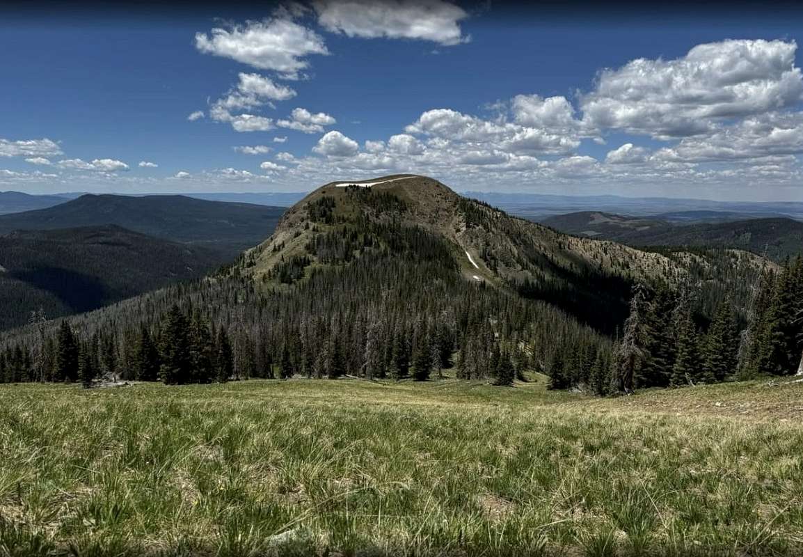 Seven Utes Mountain from Mt. Mahler slopes. : Photos, Diagrams & Topos ...