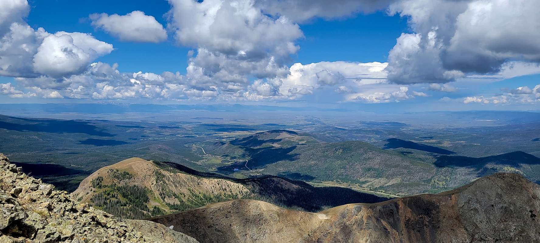 Seven Utes Mountain (Left) from Mt. Mahler : Photos, Diagrams & Topos ...