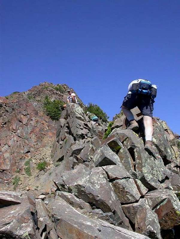 The ridge is steep, rocky,... : Photos, Diagrams & Topos : SummitPost