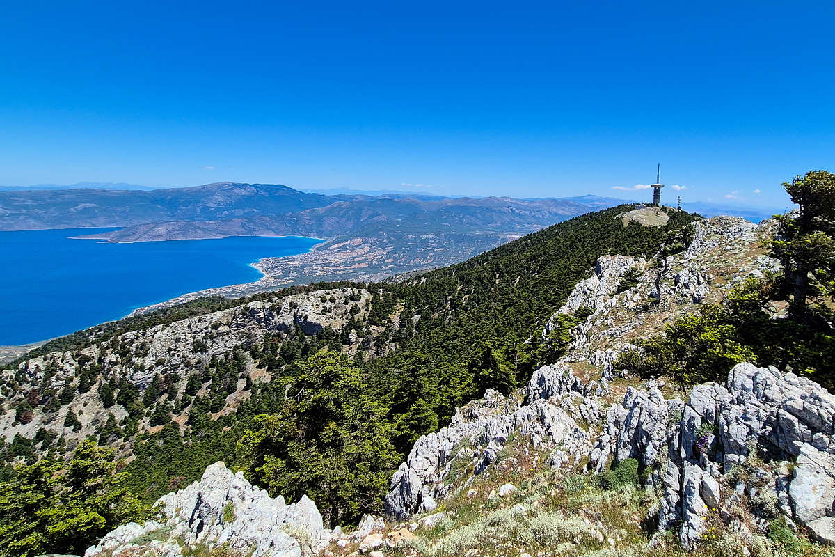 NE view of the summit, the NW ridge and Telco tower visible. : Photos ...