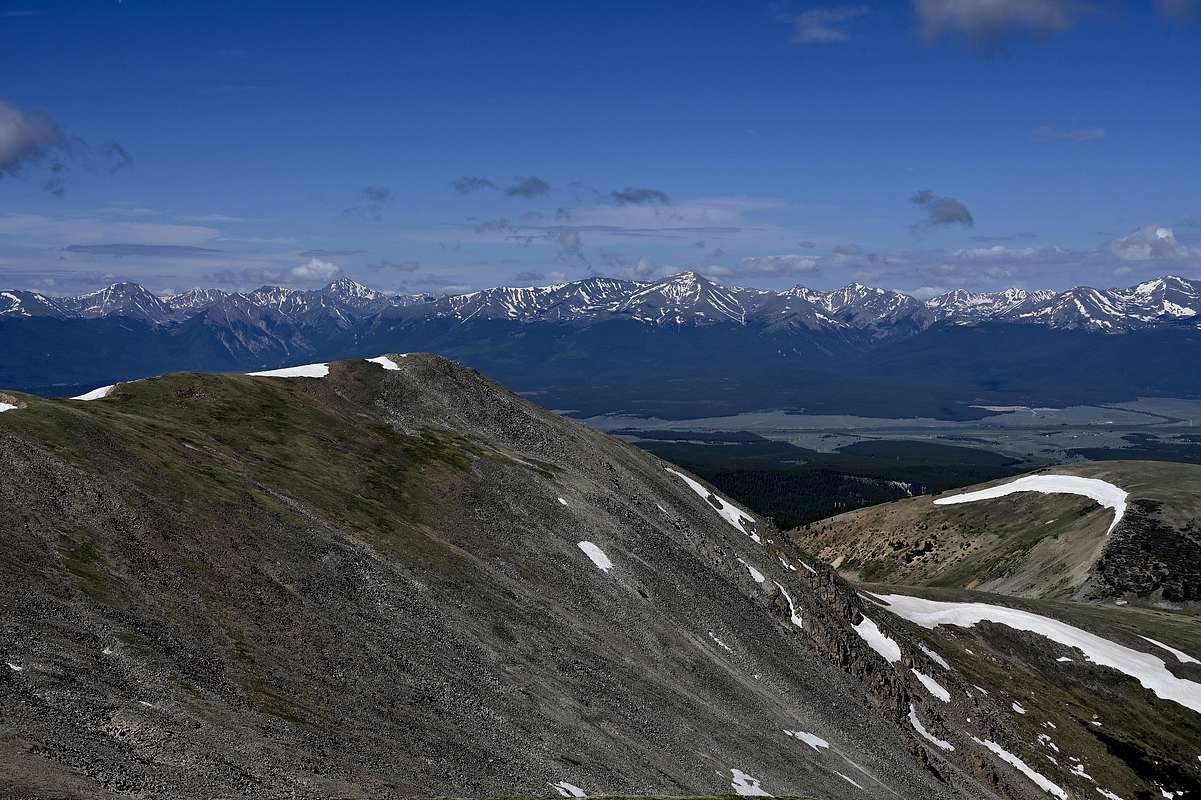 East Ball Mt. and Sawatch Range in background. : Photos, Diagrams ...