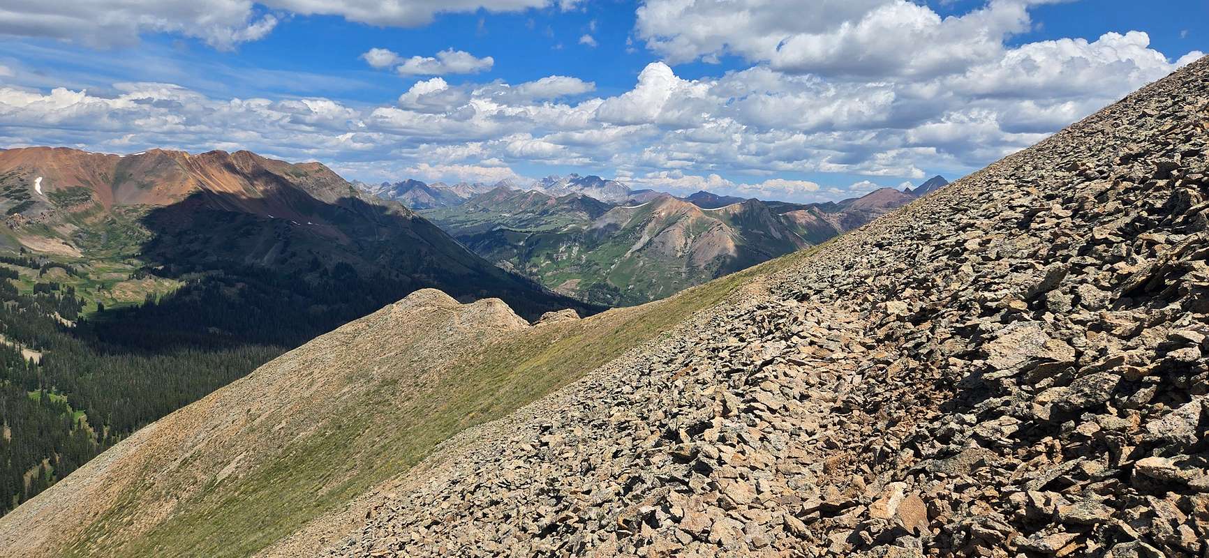 Looking back at first false summit : Photos, Diagrams & Topos : SummitPost