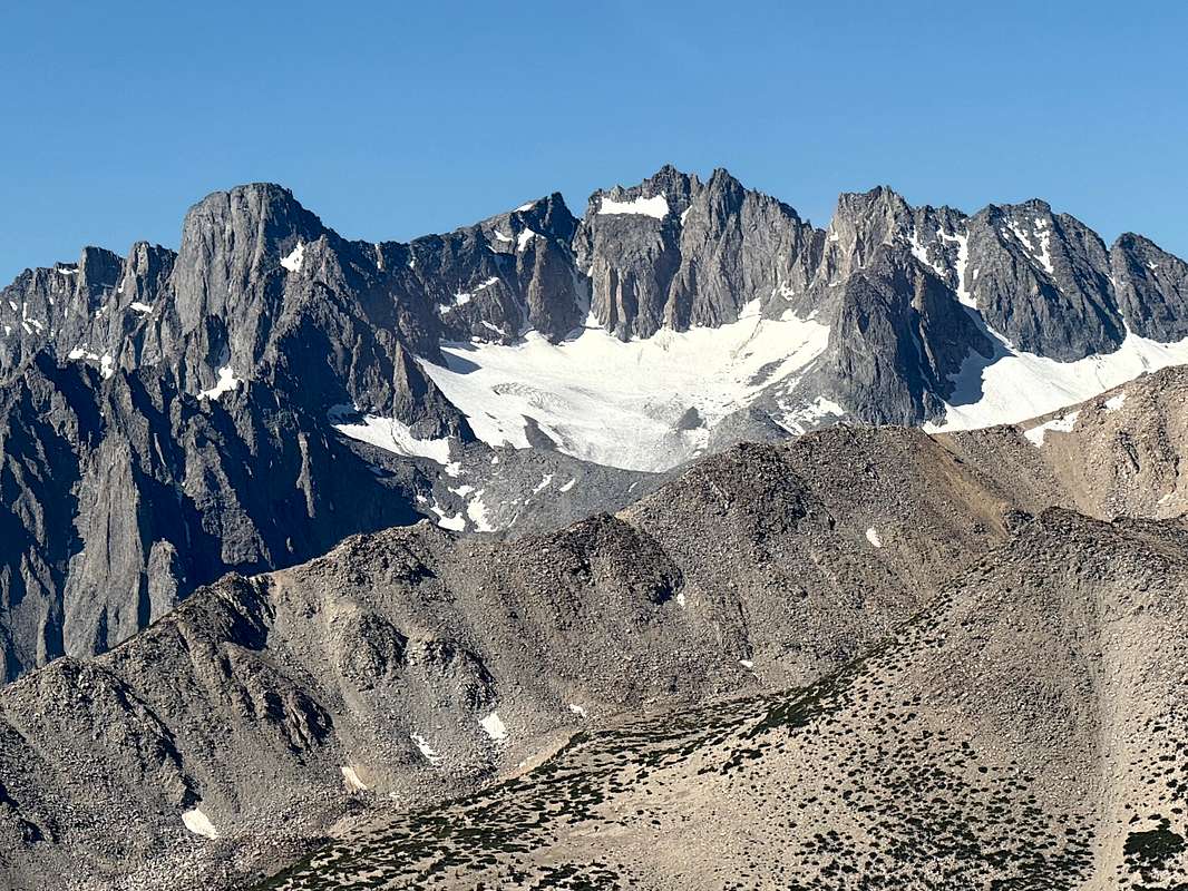 Northeast view from plane over Bishop, this route circumvents the ...