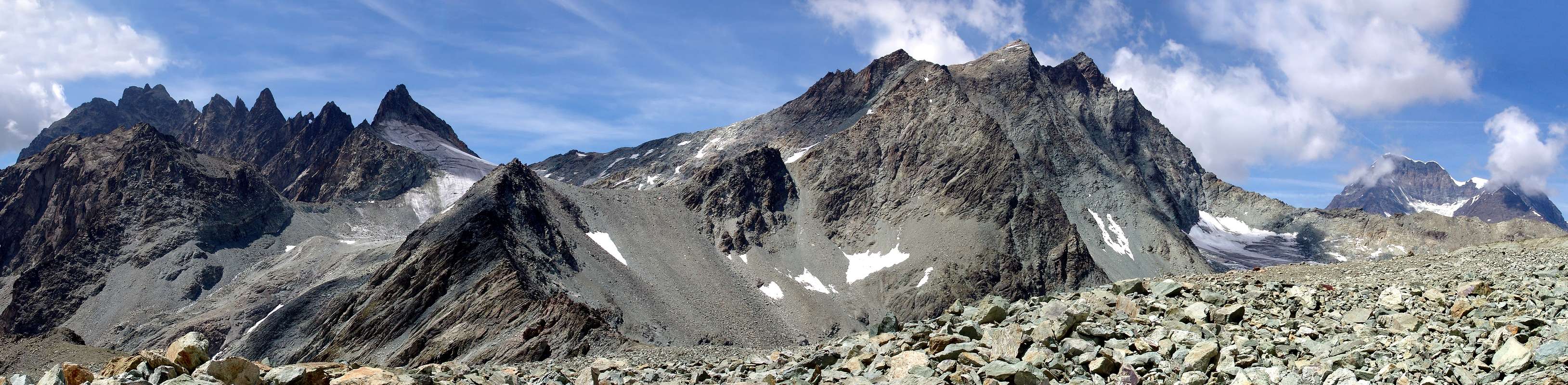 From left: Morion Group, Mont Gele and Grand Combin : Photos, Diagrams ...