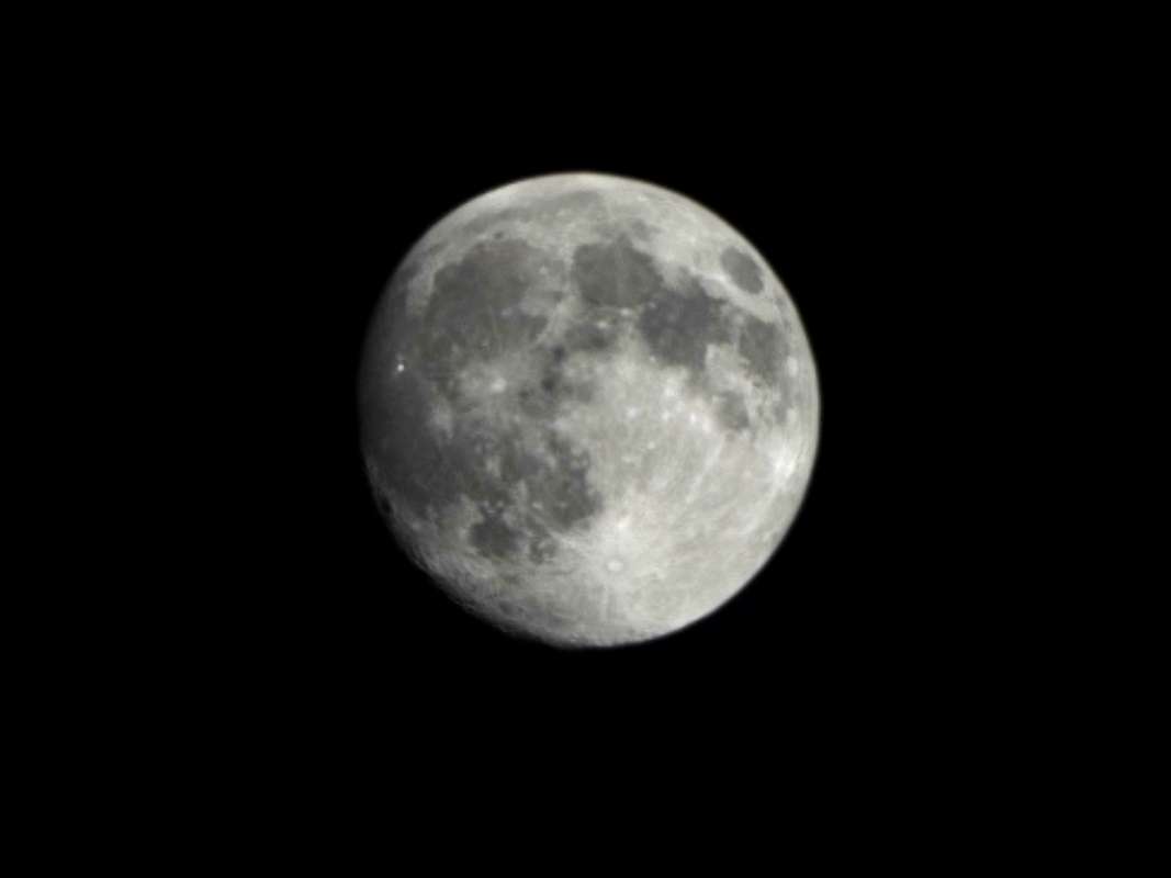 Nearly full moon as seen on a night hike at Canyonview Trails : Photos ...