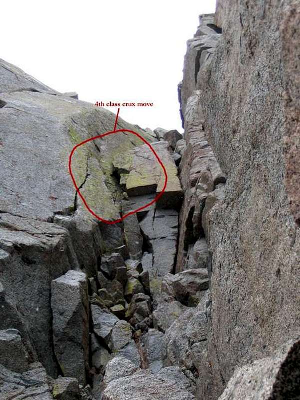 The 4/5th class crux move on... : Photos, Diagrams & Topos : SummitPost