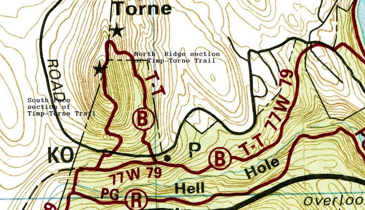 Zoomed in map... : Photos, Diagrams & Topos : SummitPost