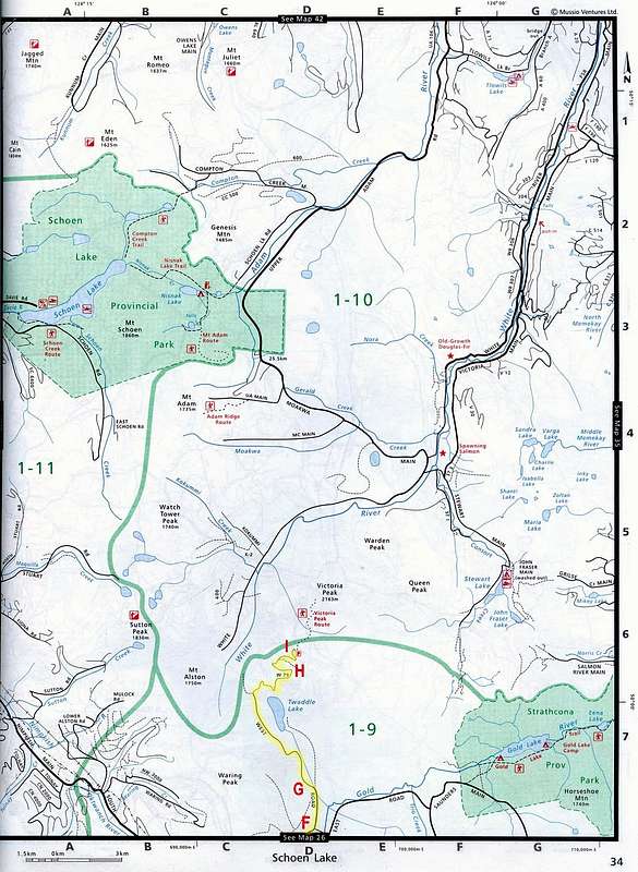 Logging Road Approach Map : Photos, Diagrams & Topos : SummitPost