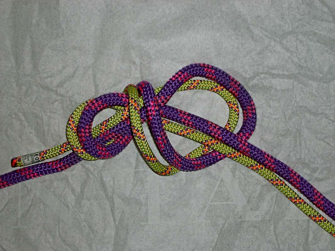 Joining Ropes for Rappel -- III : Photos, Diagrams & Topos : SummitPost