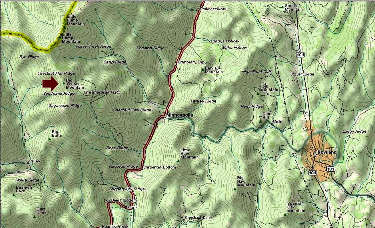 Big Yellow Topo : Photos, Diagrams & Topos : SummitPost