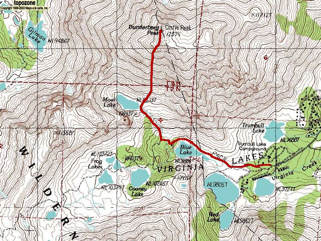 Dunderberg Peak's Southwest Slopes Route : Photos, Diagrams & Topos ...
