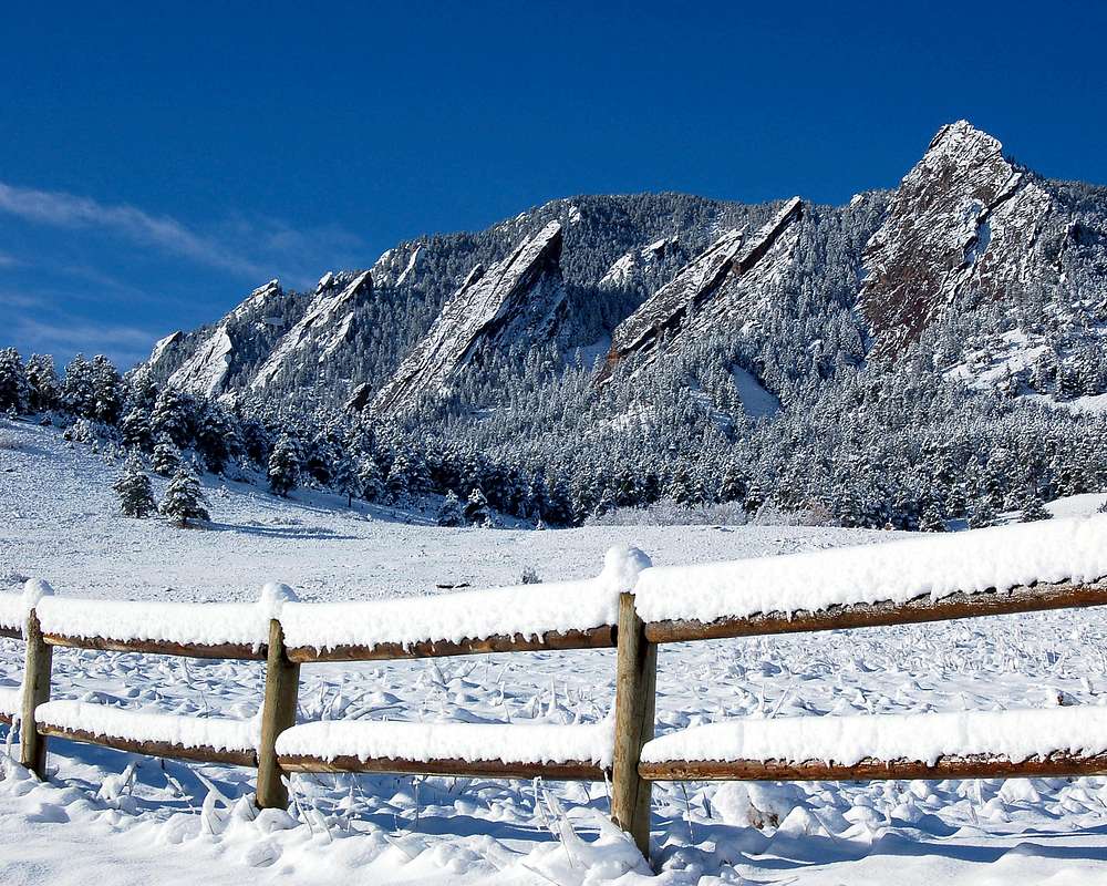 Snow Covered Flatirons : Photos, Diagrams & Topos : SummitPost