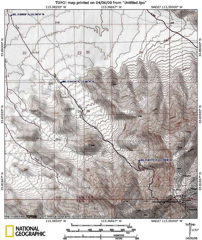 Map of the trail : Photos, Diagrams & Topos : SummitPost