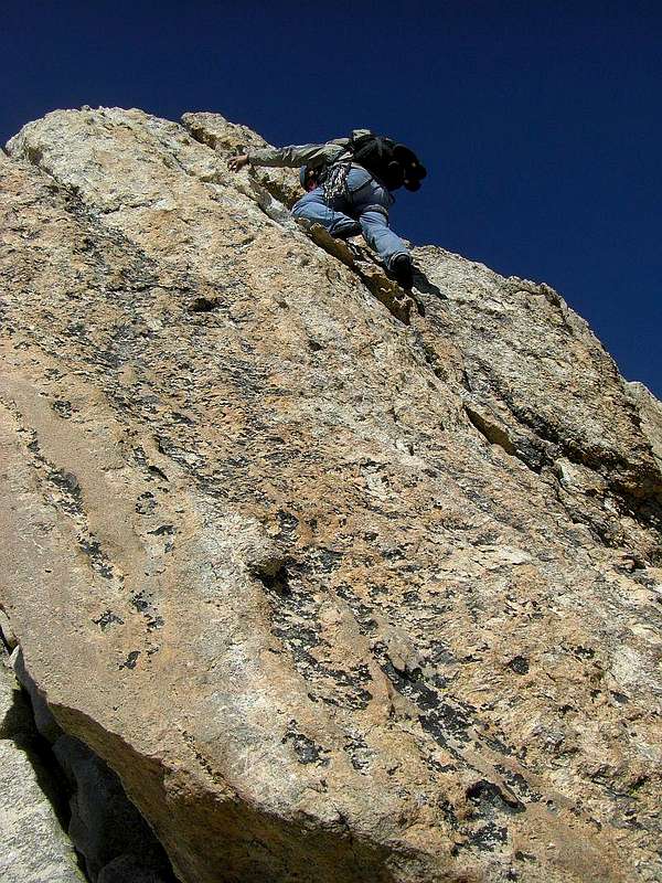 Gordon dispatching the 'Golden Staircase,' Upper Exum Ridge : Photos ...