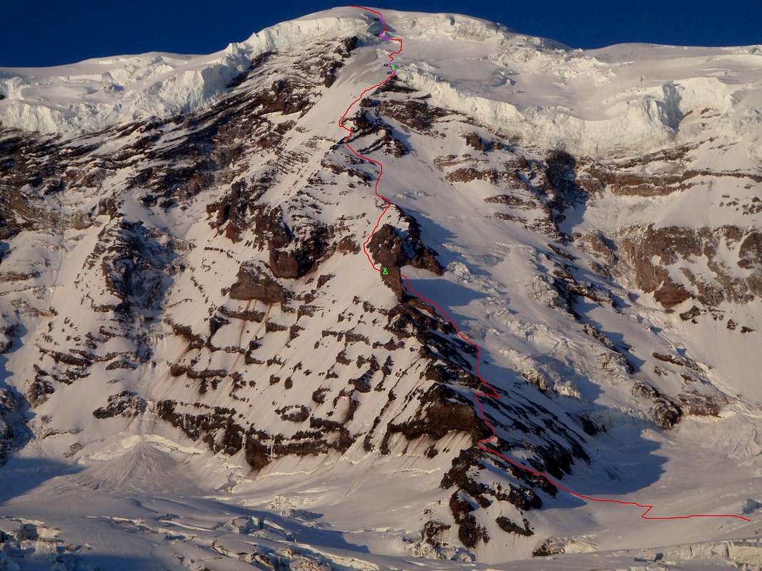 Liberty ridge route & conditions - May 27 2009 : Photos, Diagrams ...