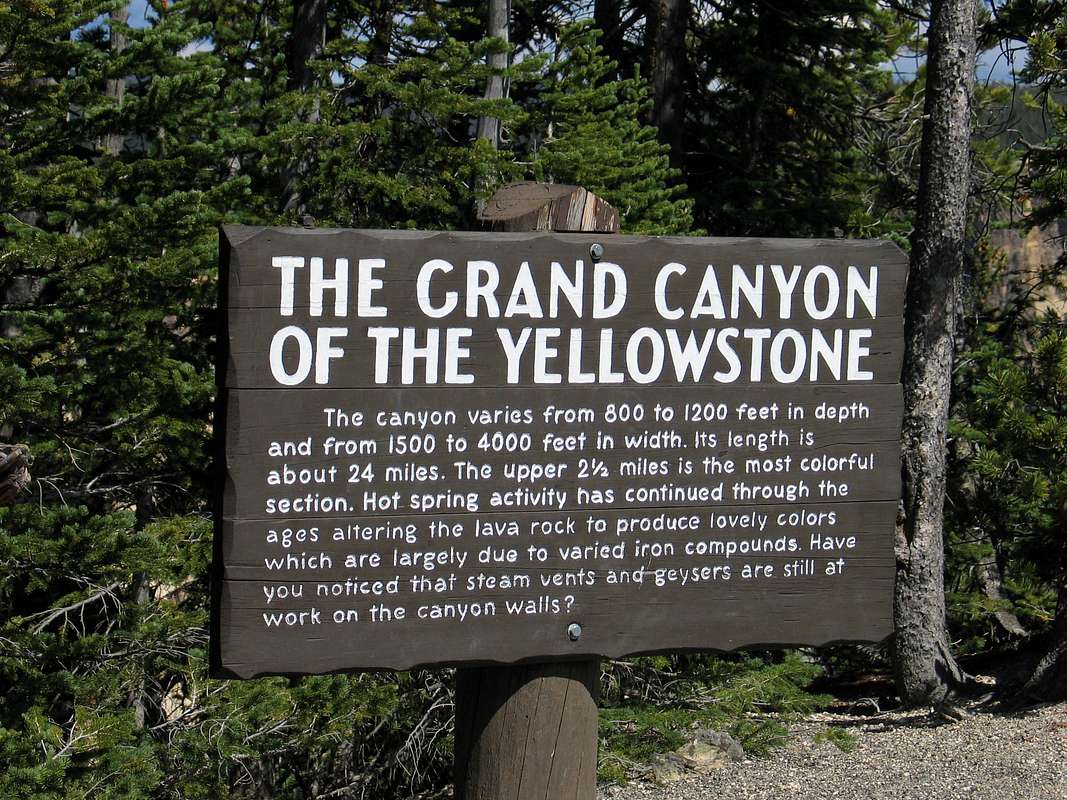 Grand Canyon sign at Lookout Point : Photos, Diagrams & Topos : SummitPost