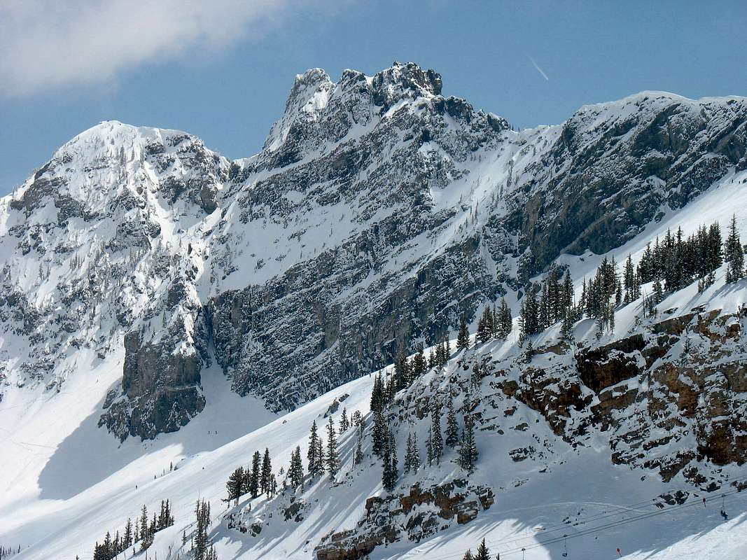 Devil's Castle from Alta Ski Lift : Photos, Diagrams & Topos : SummitPost