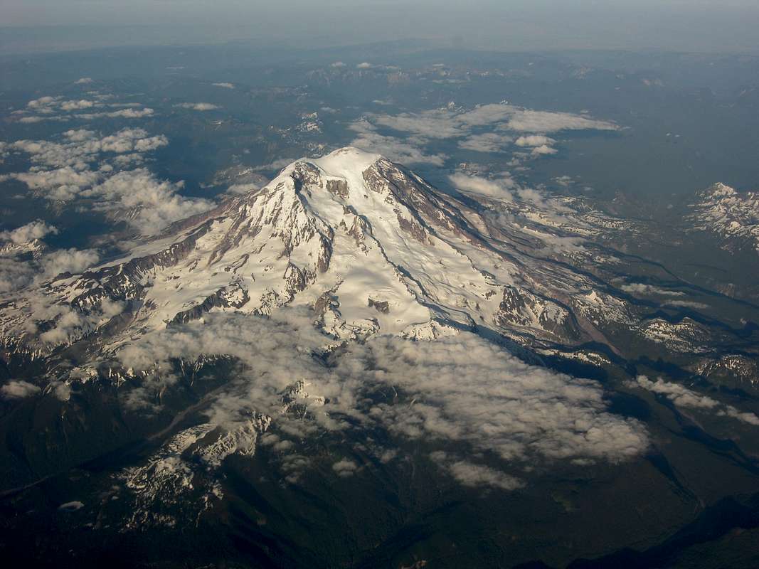 Rainier Aerial View : Photos, Diagrams & Topos : SummitPost