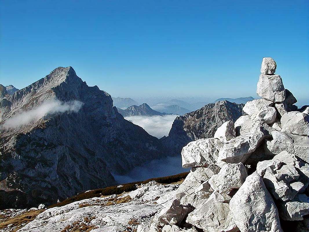 Ojstrica (on the left), seen... : Photos, Diagrams & Topos : SummitPost