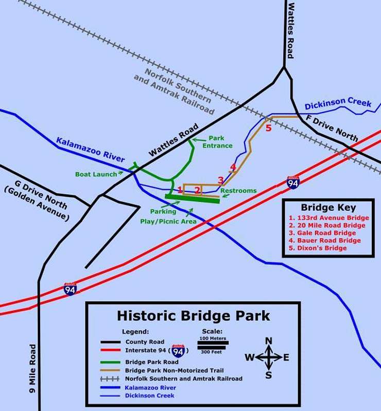 Historic Bridge Park map : Photos, Diagrams & Topos : SummitPost