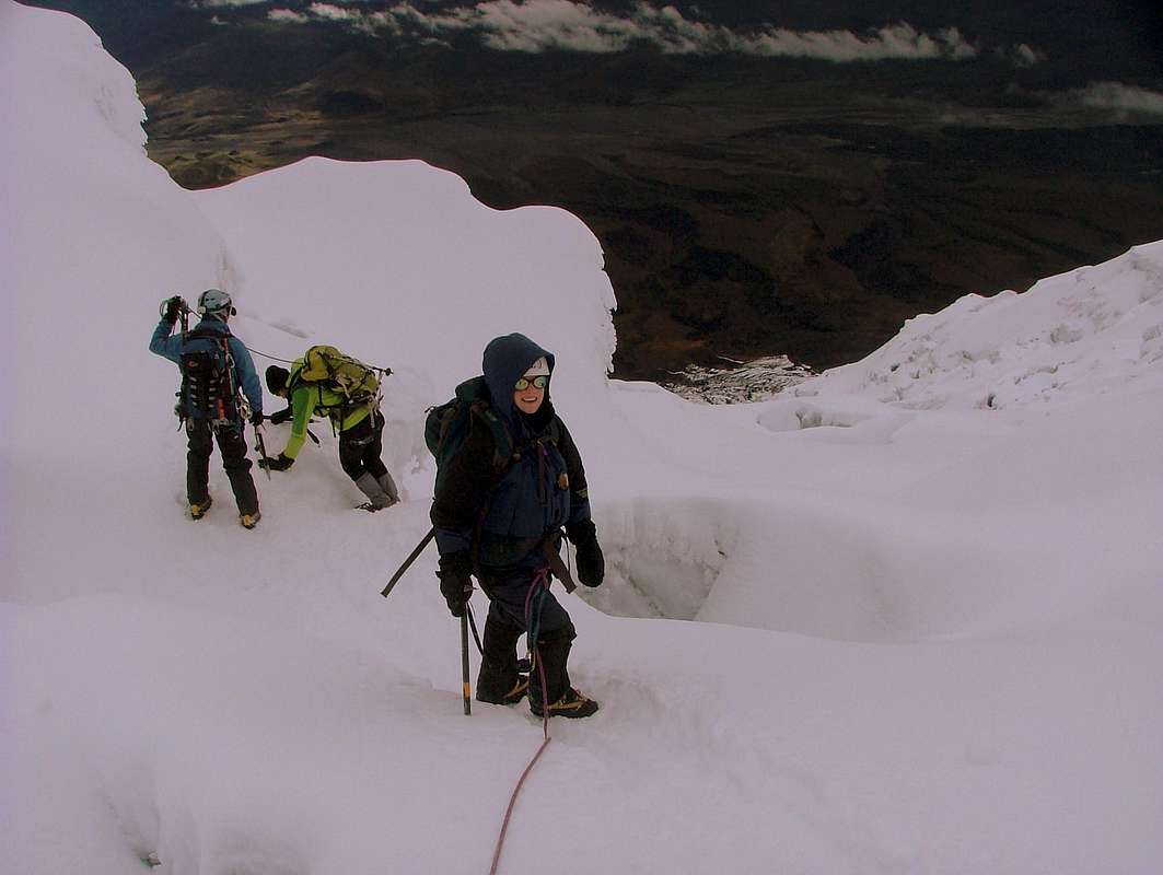Crevasse crossing. : Photos, Diagrams & Topos : SummitPost
