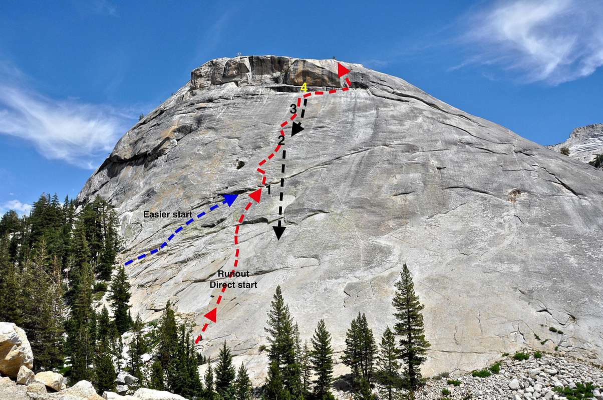 Topo of the route : Photos, Diagrams & Topos : SummitPost