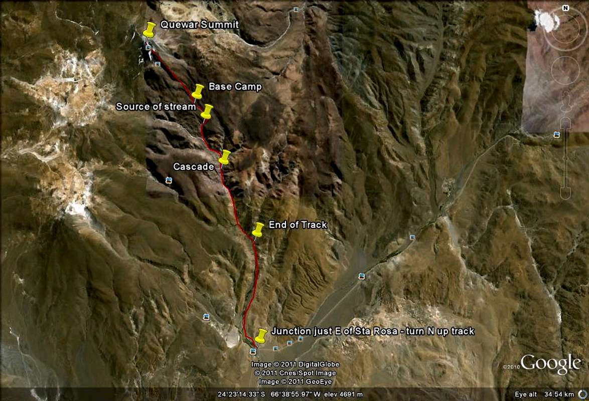 Queva Route from Trailhead to Summit : Photos, Diagrams & Topos ...
