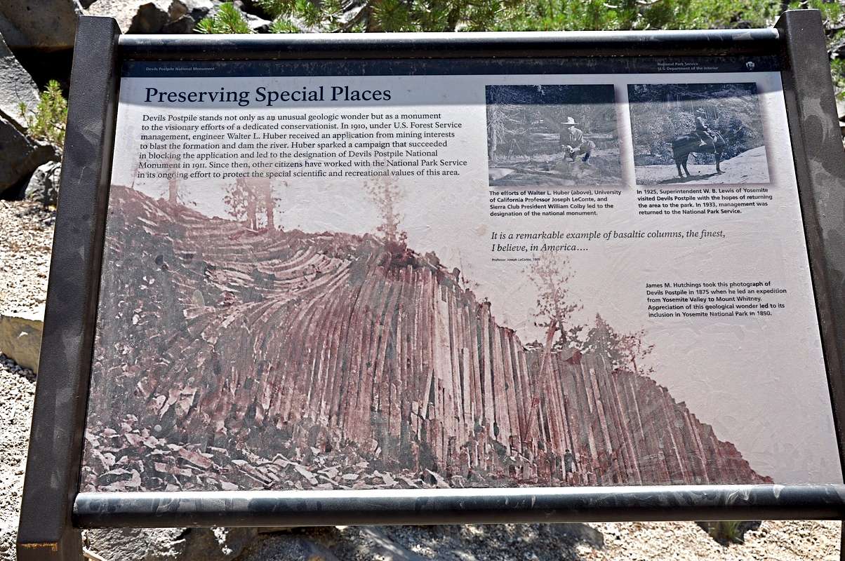 History of the preservation of Devil's Postpile : Photos, Diagrams ...