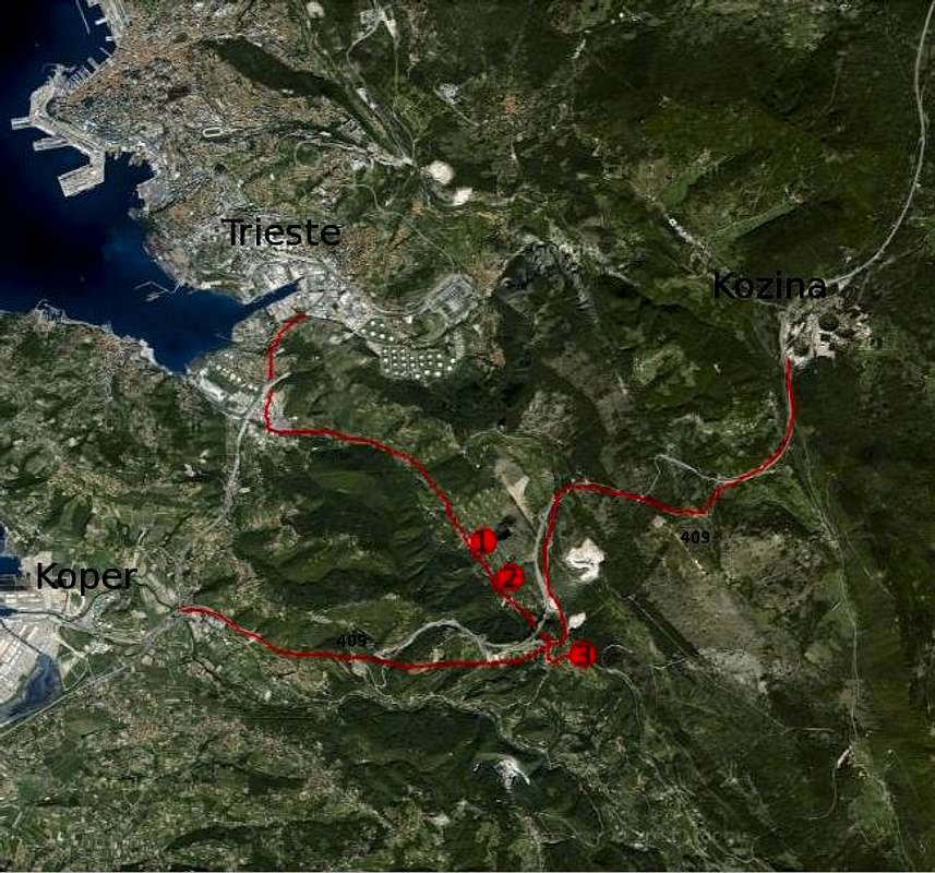 Map of Osp area : Photos, Diagrams & Topos : SummitPost