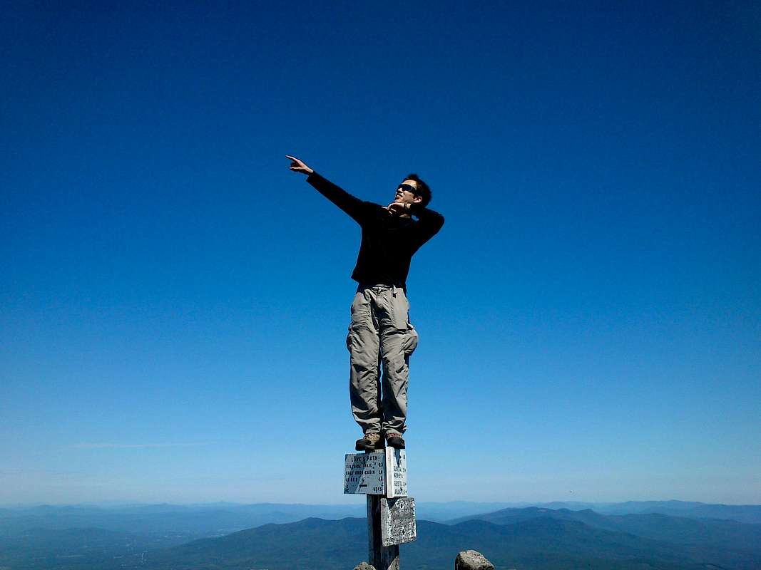 Standing on the Summit Post : Photos, Diagrams & Topos : SummitPost